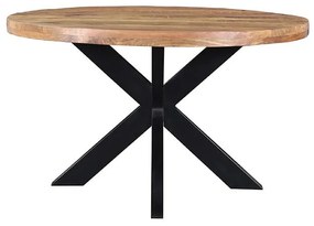 Přírodní masivní mangový jídelní stůl Ziggy, 130 cm