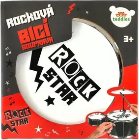 TEDDIES Bicí souprava Rock Star / Plast / 3 bubny + činel / 23 x 22 x