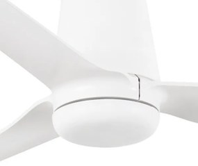 FARO 33828 - Stropní ventilátor PUNT TUB M bílá pr. 130 cm + dálkové ovládání