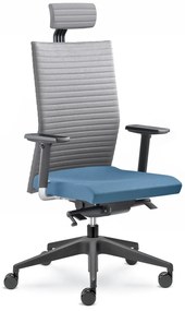 LD seating Element 435-SYS - Kancelářská židle  - šedá/modrá