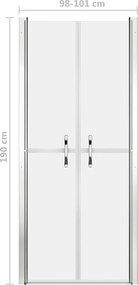 vidaXL Sprchové dveře matné ESG (98–101) x 190 cm [148798] Barva: Stříbrná