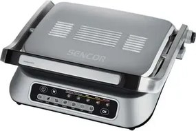 SENCOR SBG 6031SS stříbrná / Kontaktní gril / 2100 W / Regulace teplot