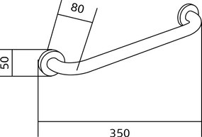 Mexen příslušenství, lázeňský držák 30cm, chrom, 70101630-00