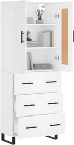 Skříň highboard bílá 69,5 x 34 x 180 cm kompozitní dřevo 3199769