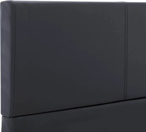 Rám postele černý umělá kůže 90 x 200 cm 284768