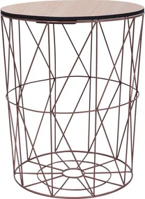 vidaXL Konferenční stolek Ø 47 cm [287654] Barva: Měděná