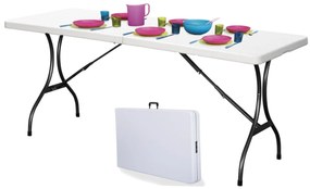 Cateringový stůl 180 cm ModernHome bílý