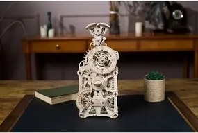 Ugears 3D dřevěné mechanické puzzle Hodiny motoru / od 14 let / 265 dí