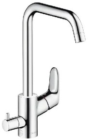 Hansgrohe Focus M41 - Páková dřezová baterie s uzavíracím ventilem, chrom 31823000