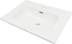 Deante Tubo, keramické umyvadlo na zapuštění 603x460x175mm, bílá lesklá, DEA-CTU_6U6W