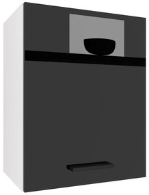 Kuchyňská skříňka Belini horní 45 cm černý lesk  INF SG45/2/WT/B/0/B1