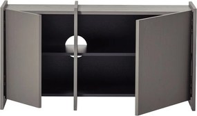 Šedý TV stolek v dekoru jasanu 102x53x44 cm Brock – WOOOD