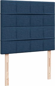 Box spring postel s matrací modrá 120x200 cm textil 3292761