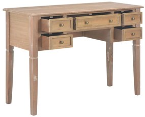 Psací stůl hnědý 109,5 x 45 x 77,5 cm dřevo 280072