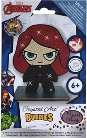 CRYSTAL ART Diamantové malování Postavička Black Widow / 11 cm