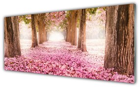 akrylový obraz Strom Růže Květiny Příroda 125x50 cm