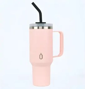 Runbott Cotton Candy / Termohrnek s brčkem / 1100 ml / vakuová izolace
