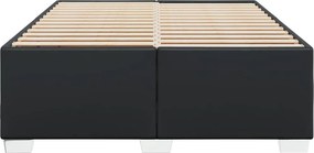 Rám postele černá 140 x 190 cm umělá kůže 3284556