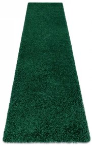 Koberec Běhoun jednobarevný SOFFI shaggy 5cm zelený Rozměr: 60x100 cm