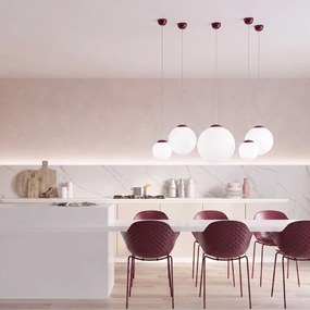 Sollux Lighting Závěsné svítidlo UGO 40 bordó