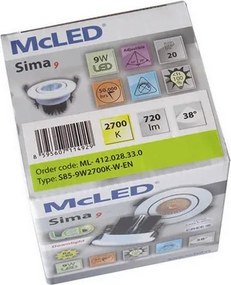 McLED Podhledové LED svítidlo Sima 9 9W 2700K ML-412.028.33.0