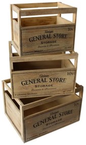 Willow Direct Dřevěná bedýnka General Store střední 36x27x25 cm