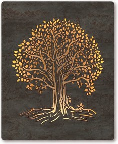 Li-Go "Lípa" světelný obraz 230V 90x110 cm provedení povrchu: dub světlý
