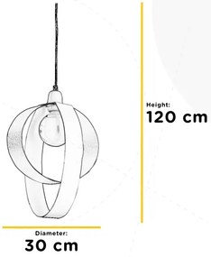 ONLI - Lustr na lanku SERENA 1xE27/22W/230V bílá