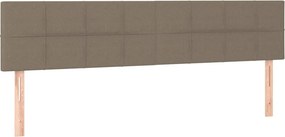 Box spring postel s matrací a LED taupe 160x200 cm textil 3133729