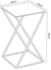 Stojan na květiny 40x24 cm zlatá