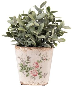 Keramický obal na květináč s růžemi Rossia S - 13*13*12 cm
