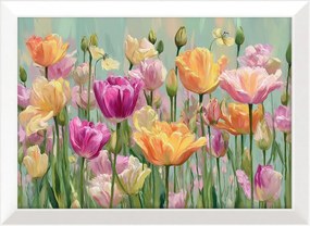 Tištěný obraz s rámem 75x56 cm Spring Tulip – Styler