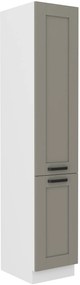 STL 40 cm skříňka vysoká dvoudveřová LUNA Barevné provedení LUNA: Bílá / Jílově šedá