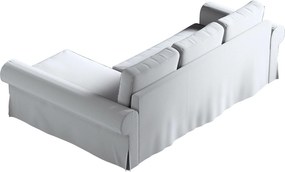 Potah na pohovku IKEA Backabro rozkládací se šezlongem barva šedá látka sametová