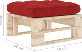 vidaXL Zahradní taburet z palet černě impregnované borové dřevo [3066466] Barva: Béžová, Barva dřeva: Bílá