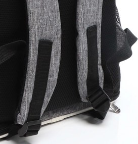 Batoh fudajo – 32 × 27 × 40 cm, 6 kg, černá / šedá (63421)