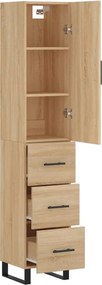 Skříň highboard dub sonoma 34,5 x 34 x 180 cm kompozitní dřevo 3198876