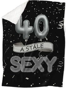 Deka Stále sexy – Černá (věk: 40, Podšití beránkem: ANO)