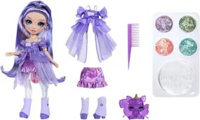MGA Rainbow High Shimmers panenka Violet / Se třpytivým slizem / od 4