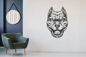 Lepy.cz Samolepka na zeď Pitbull Velikost (šířka x výška): 40x60cm, Barevná varianta: Černá