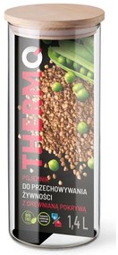 THERMO NÁDOBA NA POTRAVINY S DŘEVĚNÝM VÍKEM 1,4 L