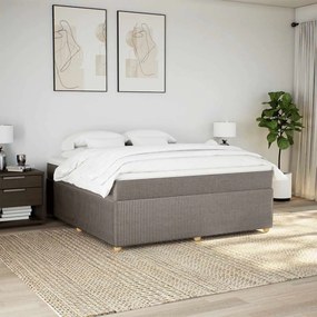 Box spring postel s matrací taupe 180x200 cm textil 3285592