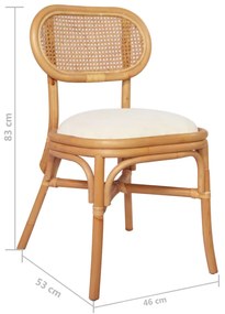 Jídelní židle 2 ks len - Default Title
