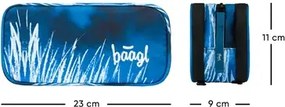 BAAGL Penál etue Eggy Steel / 23×11x9 cm