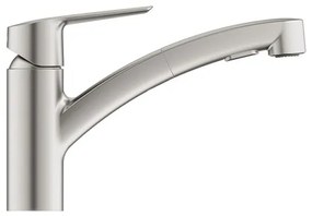 Grohe Start Páková dřezová baterie se sprškou Supersteel 30531DC1