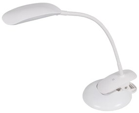 Stolní LED lampička 2v1  - podstavec i clip 5W, bílá