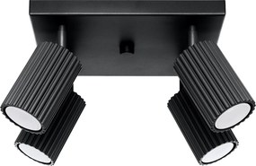 Sollux Lighting Stropní svítidlo KARBON 4 černé