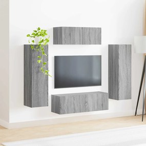 Sestava TV skříněk 3 ks Šedá Sonoma Kompozitní dřevo 3408985