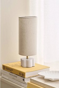 Bílá/béžová lněná stolní lampa (výška 33 cm) Joline – Ellos Home