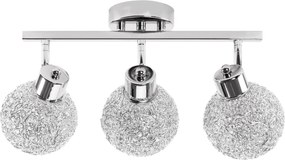 Toolight - Stropní kovová lampa GLAMOUR 3xE27 60W APP672-3C, chromová, OSW-05642